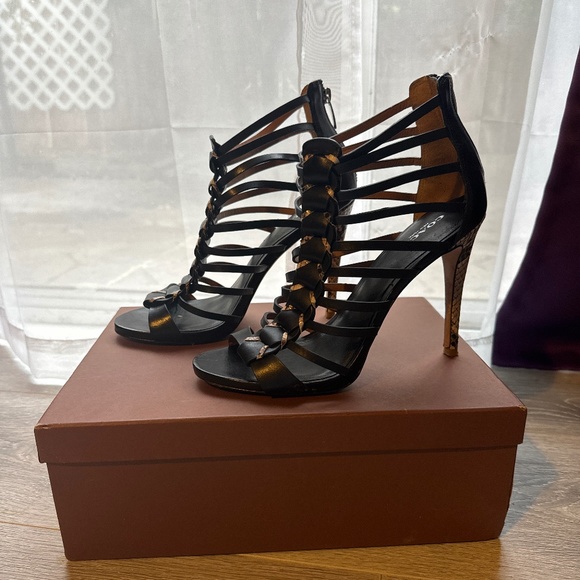 Coach | Shoes | Josey Veg Lthrprint Snake Heels | Poshmark